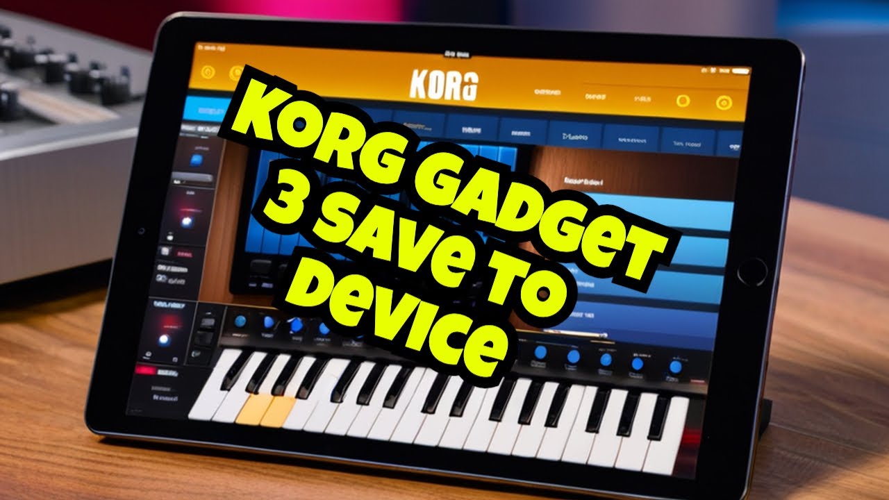 Korg Gadget 3 - saving files to ipad / icloud screen rec & talking ...