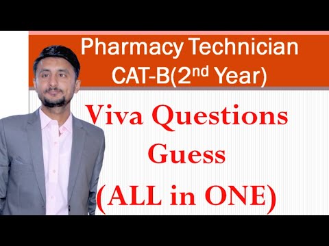 Practical Viva 2nd Year Guess | Pharmacy Technician Guess ViVa | Doctor ...