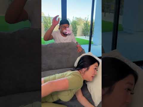 Man wants to prank while his girlfriend is sleeping #Shorts