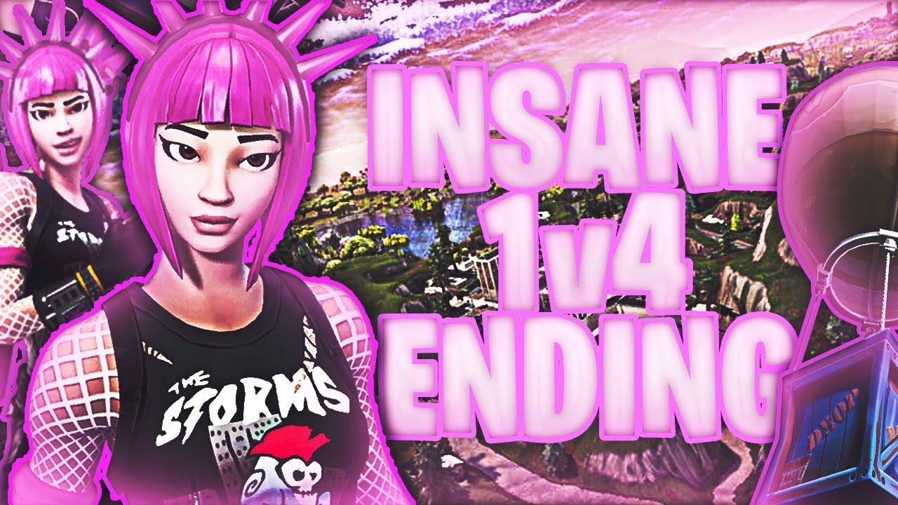 Fortnite NEW ROCKER SKIN 😈 Insane Ending 1 VS 4😱 - YouTube