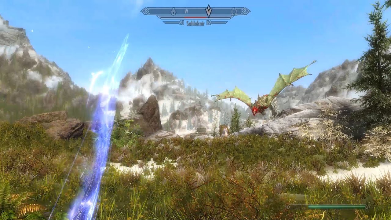 Excellent landing from Sahloknir. Skyrim Anniversary Edition - YouTube