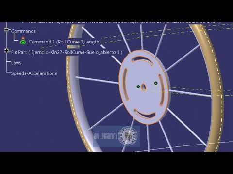 CATIA V5 desde cero. Lección 8ª de Kinematic. Joint Roll Curve - YouTube