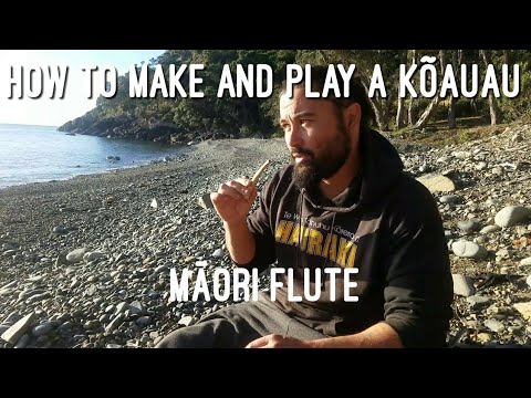 How to make and play a kõauau Maori flute - YouTube