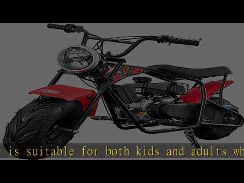XtremepowerUS Pro-Series 99cc 3.5HP Gas Powered Off Road Trail Bike, Mini Bike for Adults & Kids ...