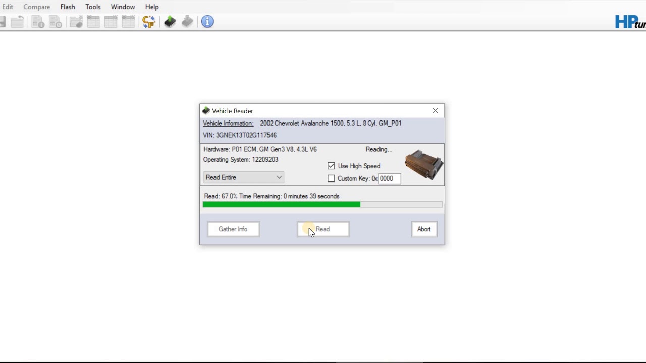 HP Tuners - VCM Editor - Read PCM Entire - Chevrolet Avalance VIN ...