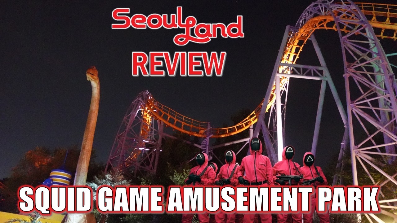 Seoul Land Review, Squid Game Amusement Park in South Korea - YouTube