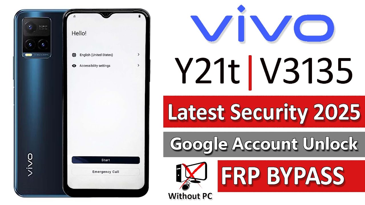 Vivo Y21t Frp Bypass - Latest Security 2025 Vivo Y21t Google Lock ...