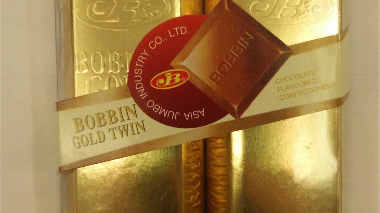 Bobbin gold chocolate from thailand - YouTube