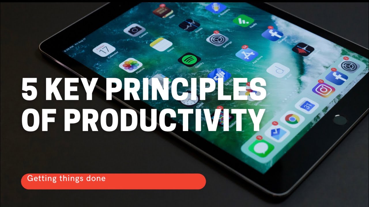 How to Be More Productive | The 5 key principles of productivity in ...