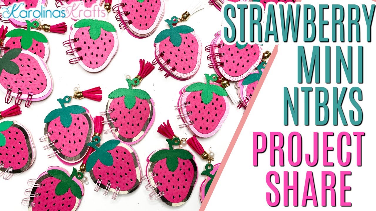 Strawberry Mini Notebooks Project Share, Summer Mini Notebooks, Mini ...