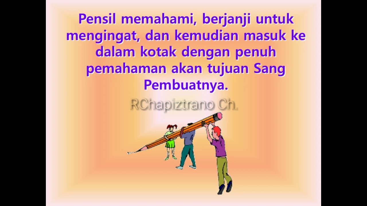 Kisah Sebatang Pensil "Inspirasi Kehidupan". - YouTube