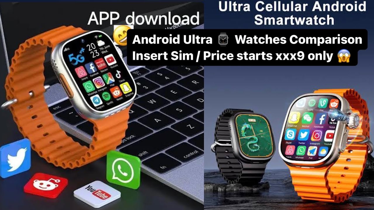 Comparison All android 4g watches | play store🛜📞| HD spy camera 📸⌚️😱 ...