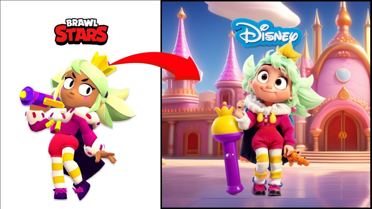 IF BRAWL STARS was made by DISNEY part 3...all brawlers - YouTube