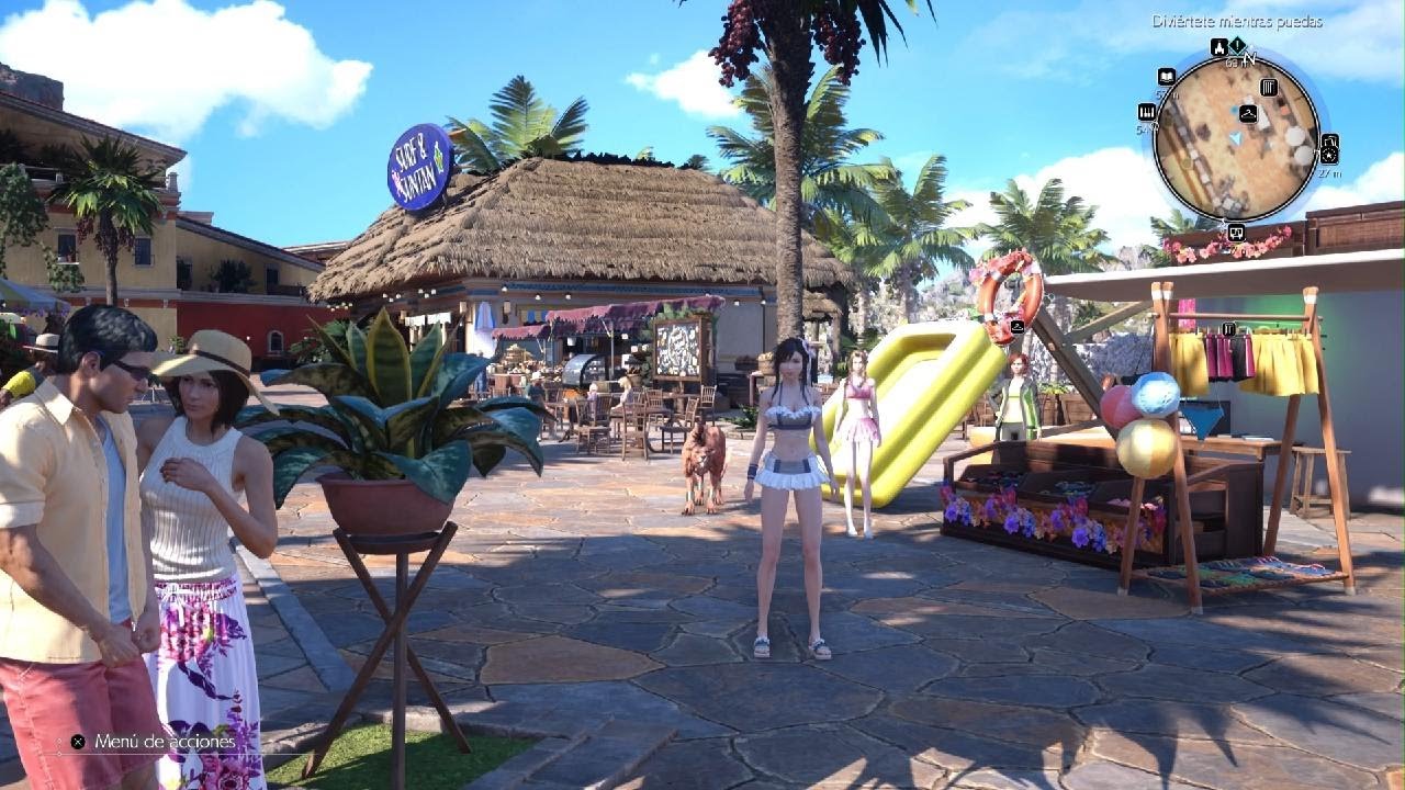 FINAL FANTASY VII REBIRTH// Tifa y Aerith en Costa del Sol - YouTube