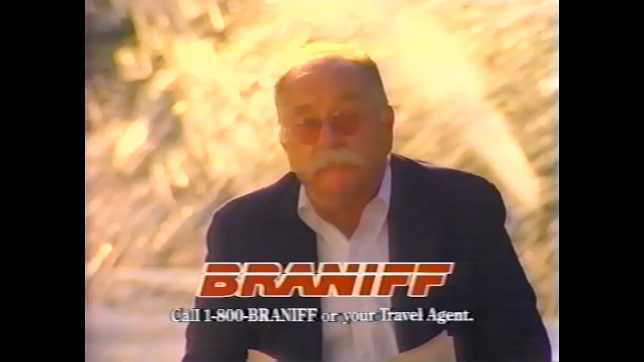 Braniff, Inc., Television Commercials featuring Wilford Brimley 1988 ...