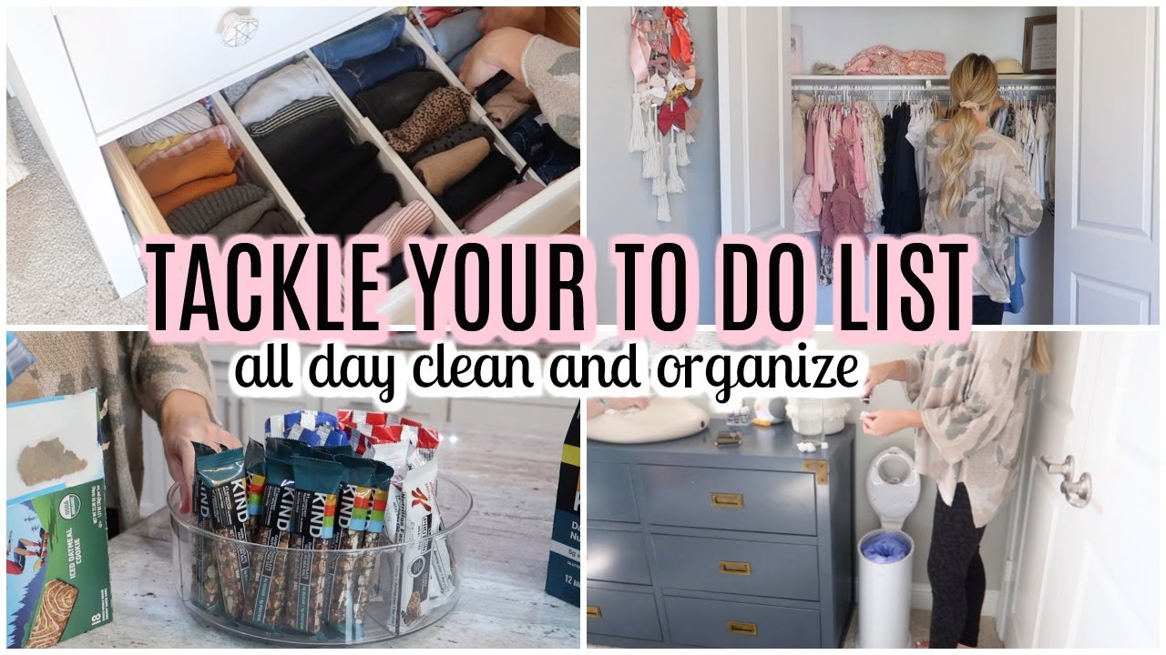 TACKLE YOUR TO DO LIST | ALL DAY CLEAN AND ORGANIZE | Tara Henderson - YouTube