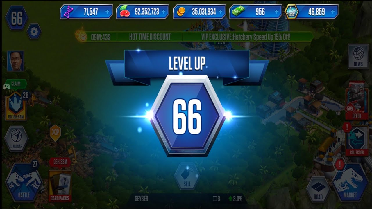 JURASSIC WORLD THE - 66 LEVEL UP GAMEPLAY!!! Ep-292 HD - YouTube