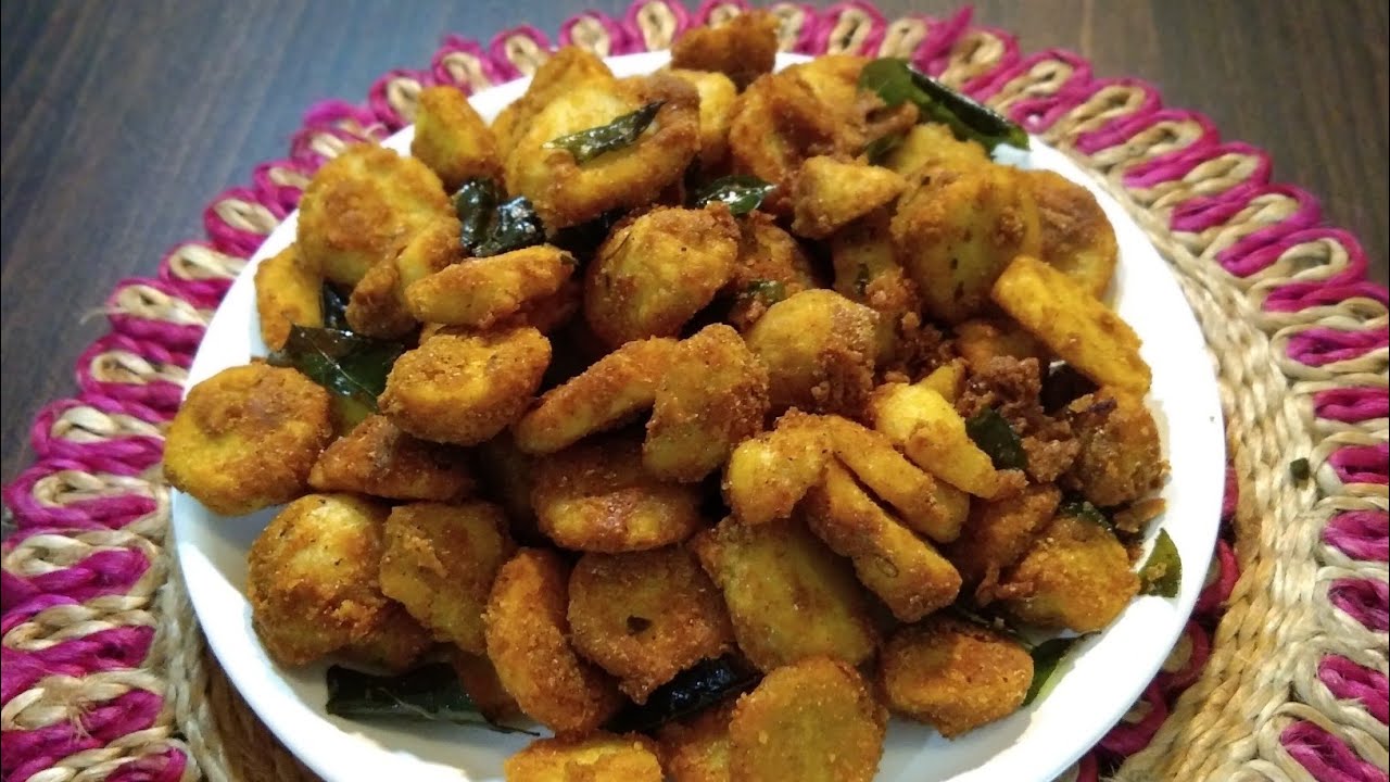 Crispy Kesuvina Gedde Fry Recipe / Crispy Taro Root Fry Recipe In ...