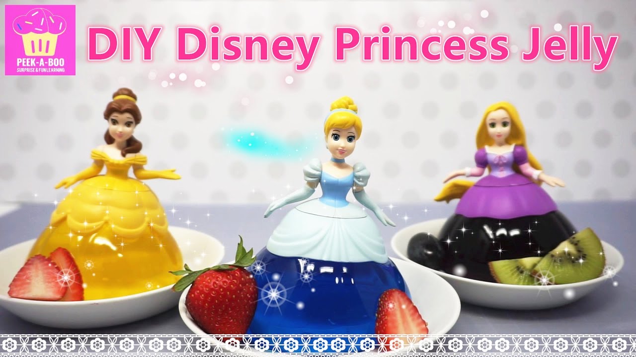DIY Disney princess jelly jello dress cooking recipe | Belle Beauty and ...