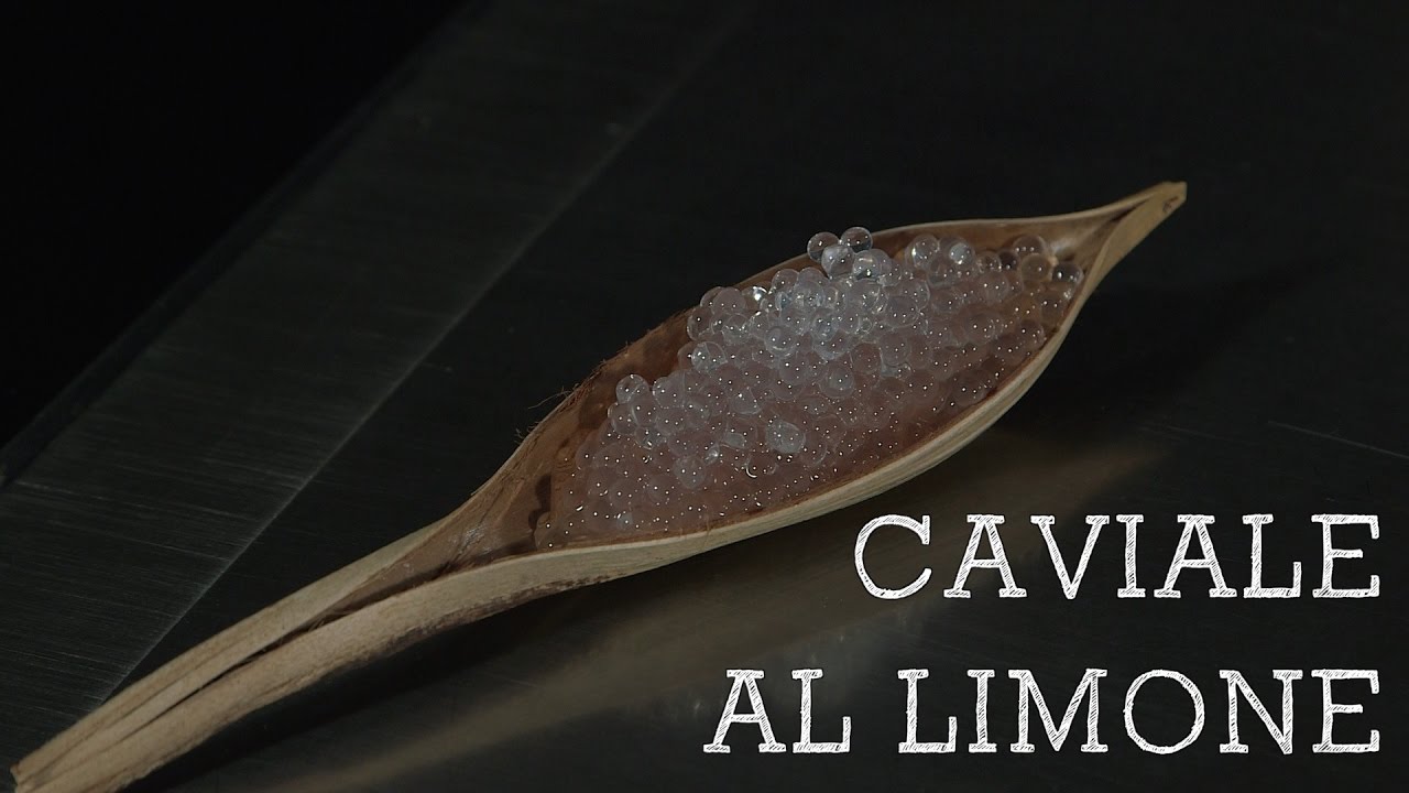 NUOVO METODO! Caviale al limone - Texturas - YouTube