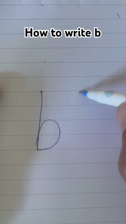 How to write b #youtubeshorts #education #knowledge #learning #English ...
