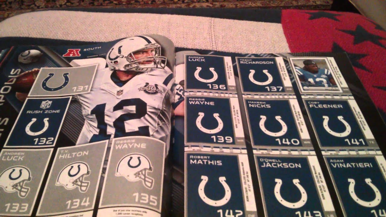 2014 NFL Sticker collection - YouTube