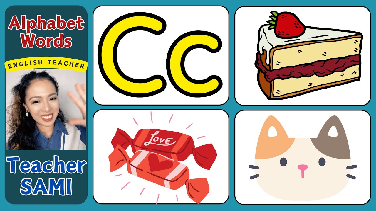 Letter Cc - Basic English Words for KIDS - Reading, Spelling, Writing ...