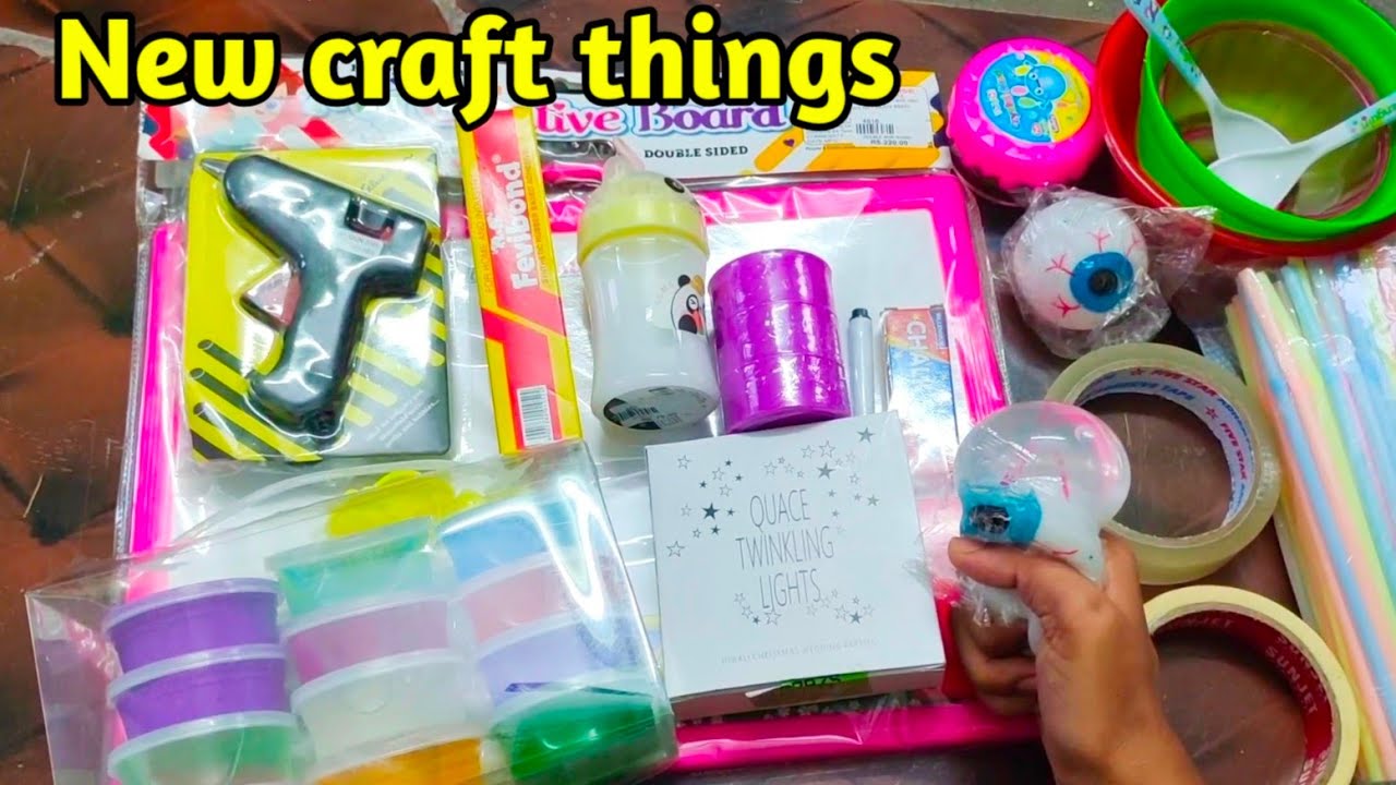 New craft things கொஞ்சம் வாங்கினே/craft tamil - YouTube