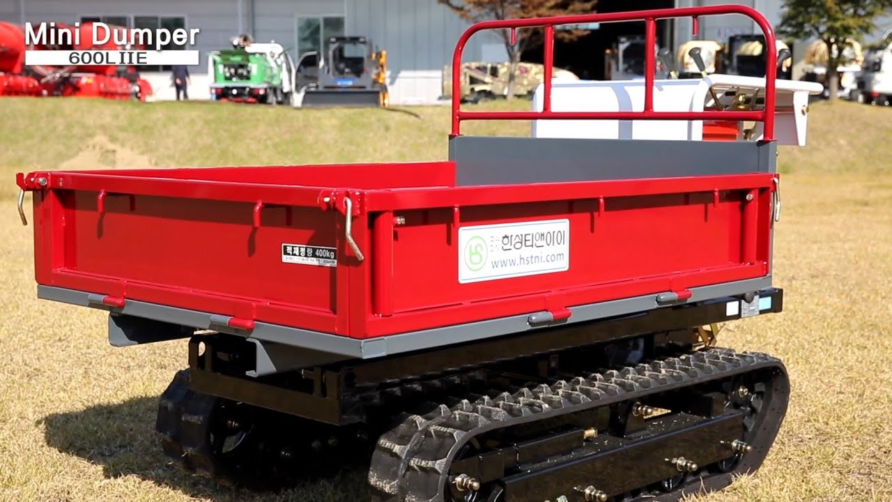 Hansung T&I 05 Walk-behind mini dumper 600LIIE - YouTube