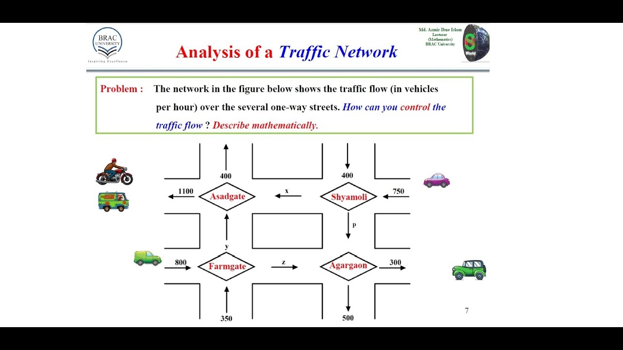 MAT 216 : Lecture on Traffic Network || Dedicated to my students on Sep ...