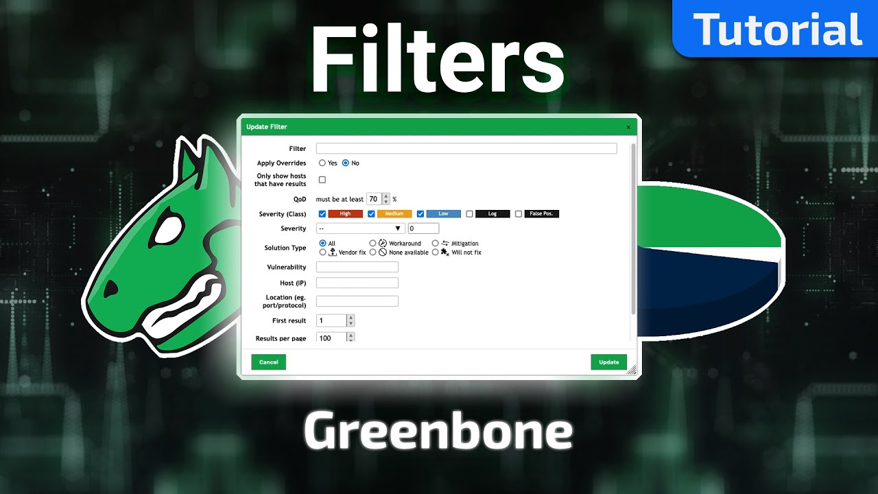 Setting up and Configuring Filters in Greenbone - YouTube