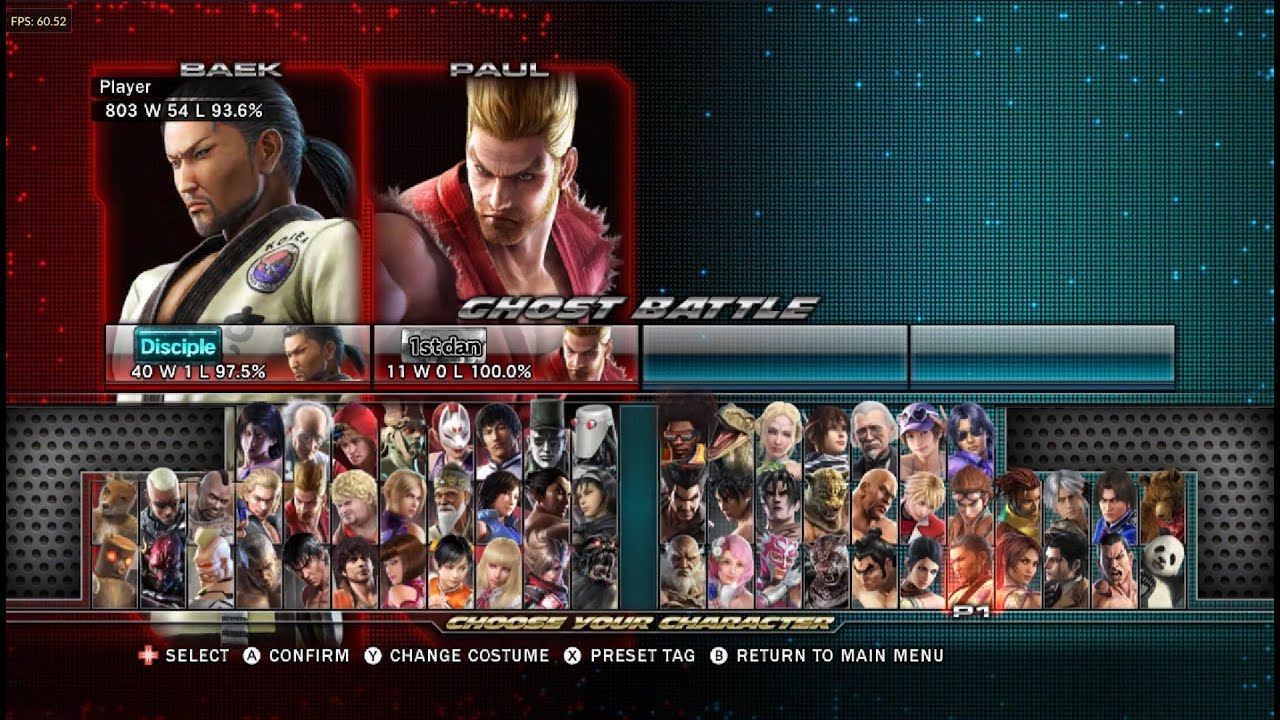 Paul/Baek Ghost Battle (Tekken Tag Tournament 2 Wii U Edition on Cemu 1 ...