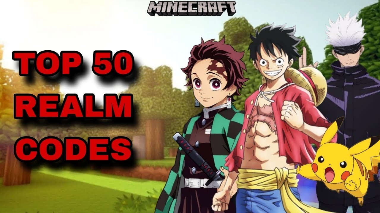 *NEW* TOP 50 REALM CODES FOR MINECRAFT BEDROCK EDITION! - YouTube
