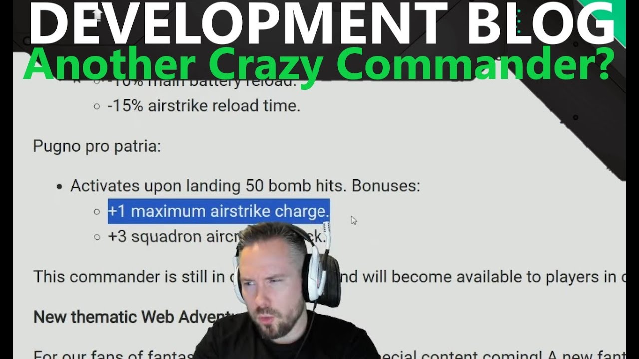 Development Blog - Another Crazy Commander? - YouTube