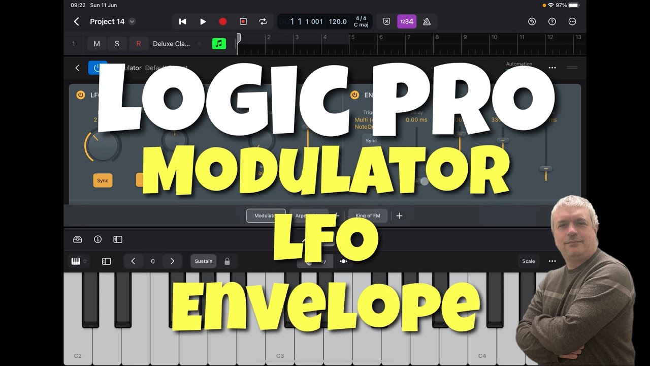 Apple Logic Pro for iPad - Tutorial 20: Modulate Plug-ins Parameters, Knobs via the Modulator ...