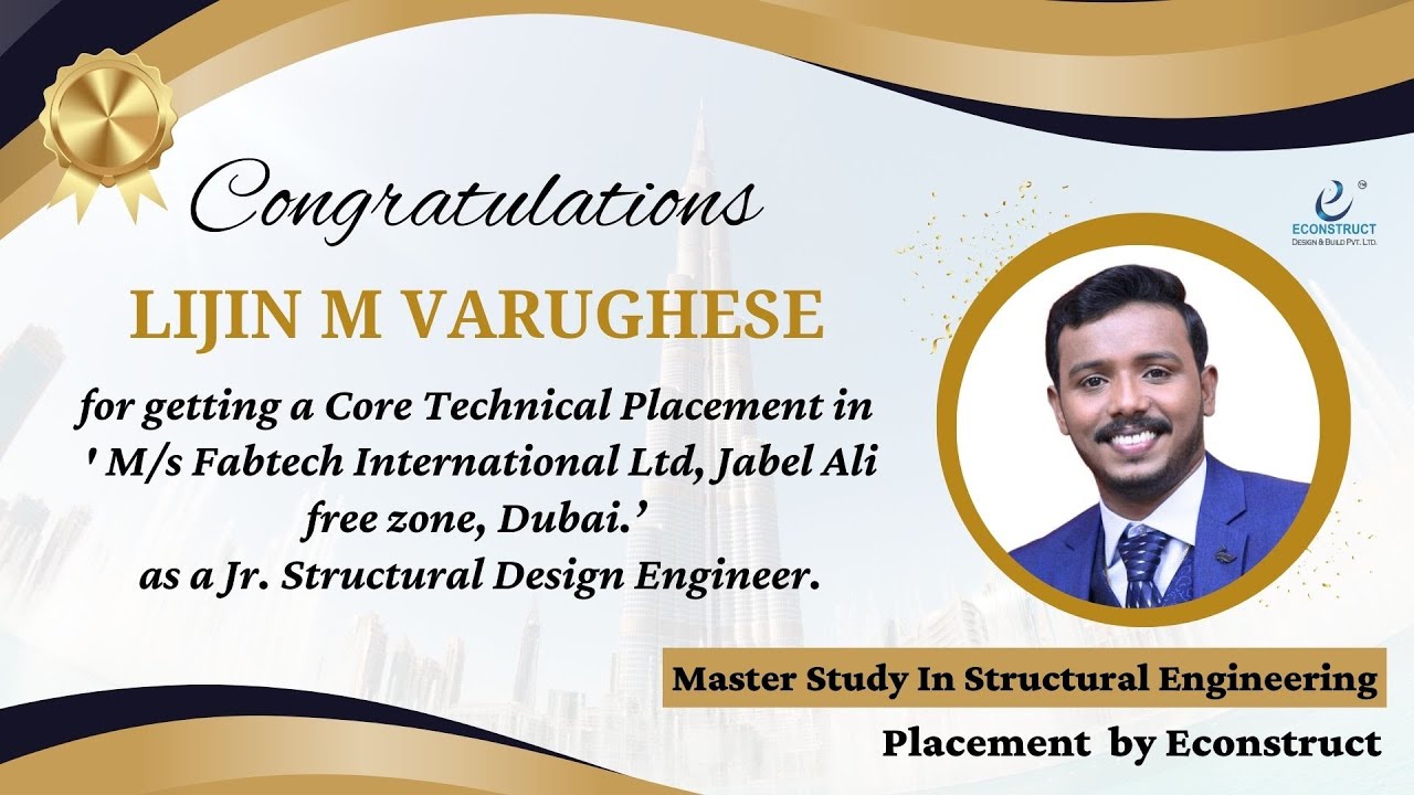 Student's Review - Lijin M Varughese - Trainee Structural Design ...