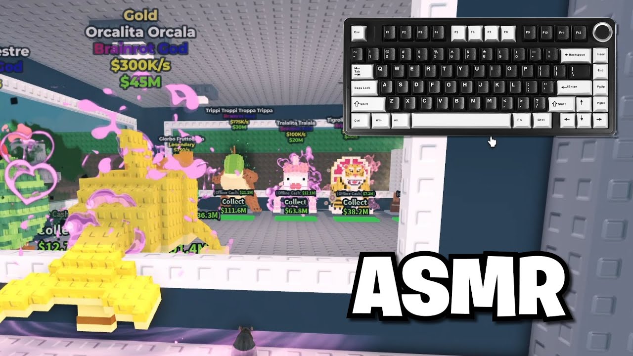 ASMR Roblox | Steal A Brainrot (Keyboard Sounds) - YouTube