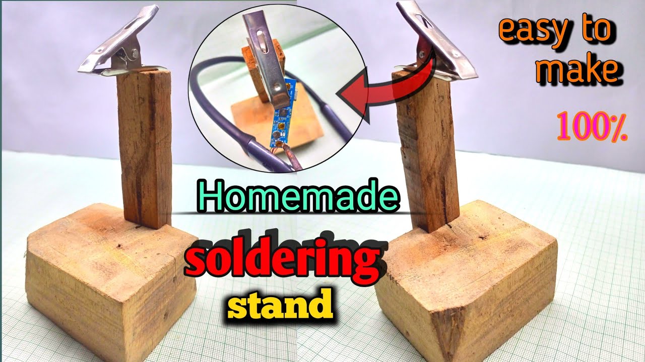 how to make soldering stand/how to make soldering station/soldering ...