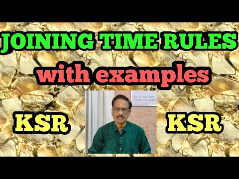 KSR - Joining time with examples - YouTube