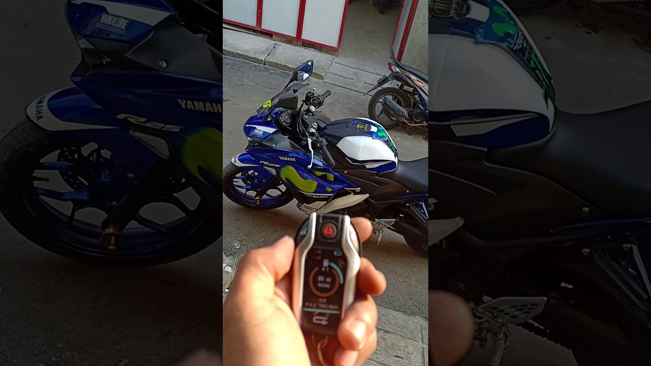 Alarm master racing smart key yamaha R 25 - YouTube