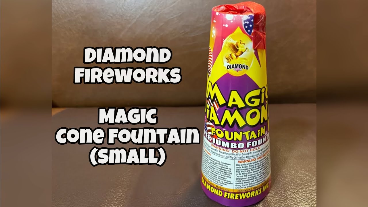 Diamond Fireworks Magic Cone Fountain (Small) #Fireworks #NYE2024 - YouTube
