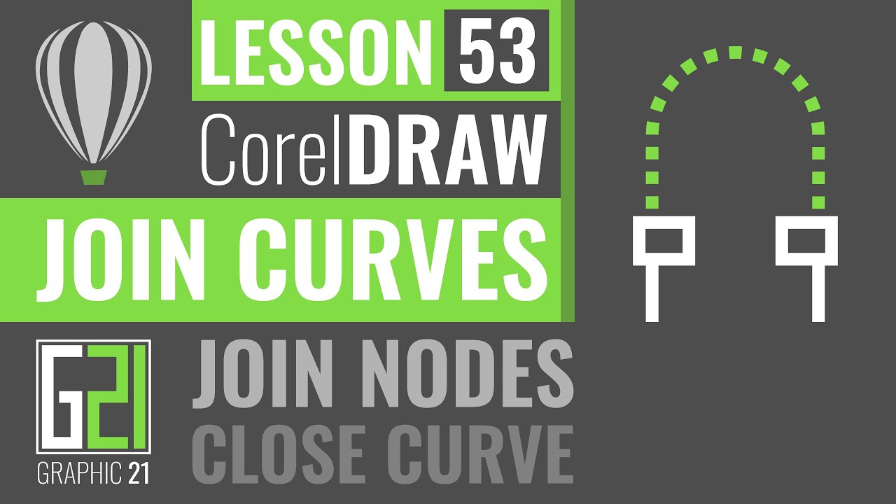 How to Use Join Curves All Options in Corel Draw Tutorial L53 آموزش کورل دراو اتصال دو منحنی ...