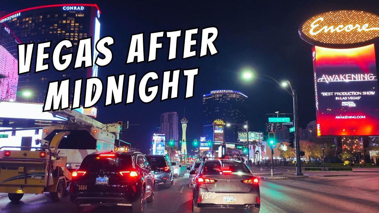 What's It Like Driving The Las Vegas Strip After Midnight! Late Drive ...