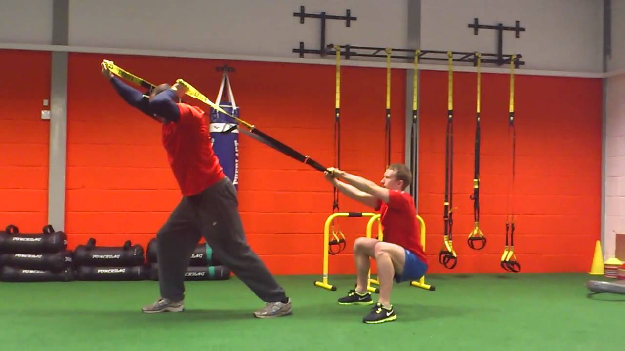 Lebert Fitness Buddy System Tricep Extension with Squat - YouTube