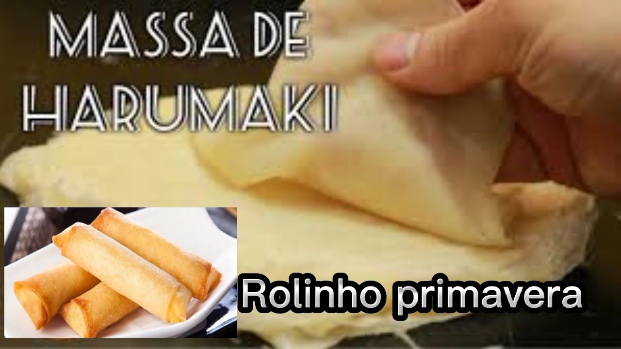 aprenda a fazer massa de haromaki e a preparar Rolinho primavera - YouTube