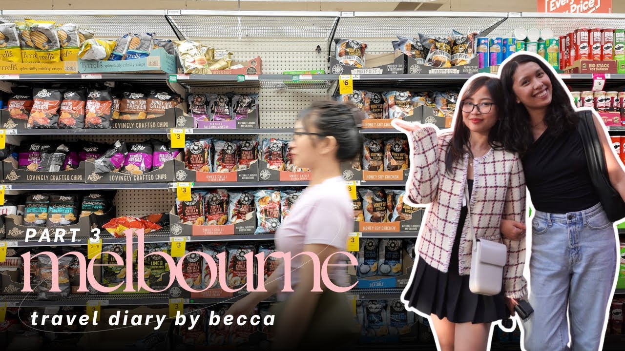 MELBOURNE VLOG: grocery run, thai food, uncle tetsu & unplanned city wander - YouTube
