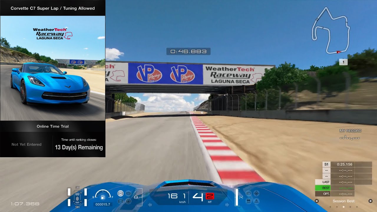Gran Turismo™SPORT | Time Trial 59 | Corvette C7 Super Lap - YouTube