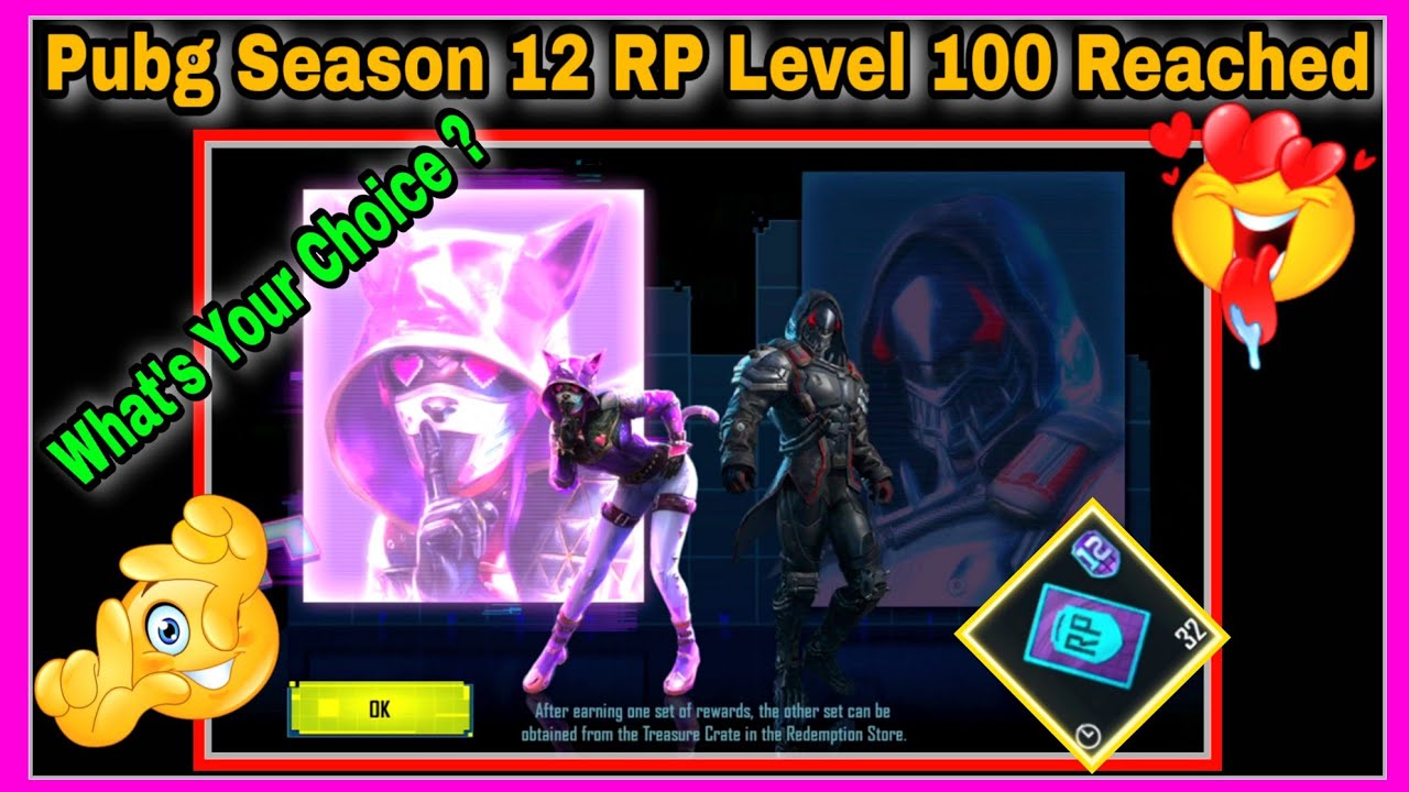 Pubg Season 12 Reaching RP level 100 In Tamil|Get Free Premium Create ...