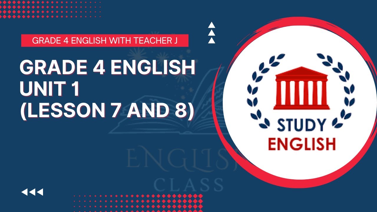 Grade 4 English unit 1 (lesson 7,8) Sinhala - YouTube