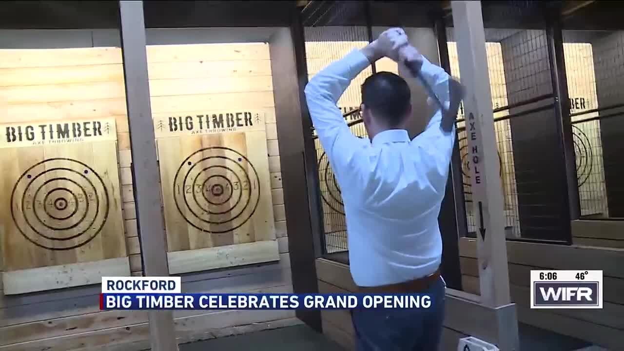 Big Timber Axe Throwing holds grand opening for new downtown location ...